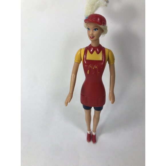 McDonald's | Toys | Waitress Barbie 20 8 Happy Meal Toy 5 Red Yellow ...